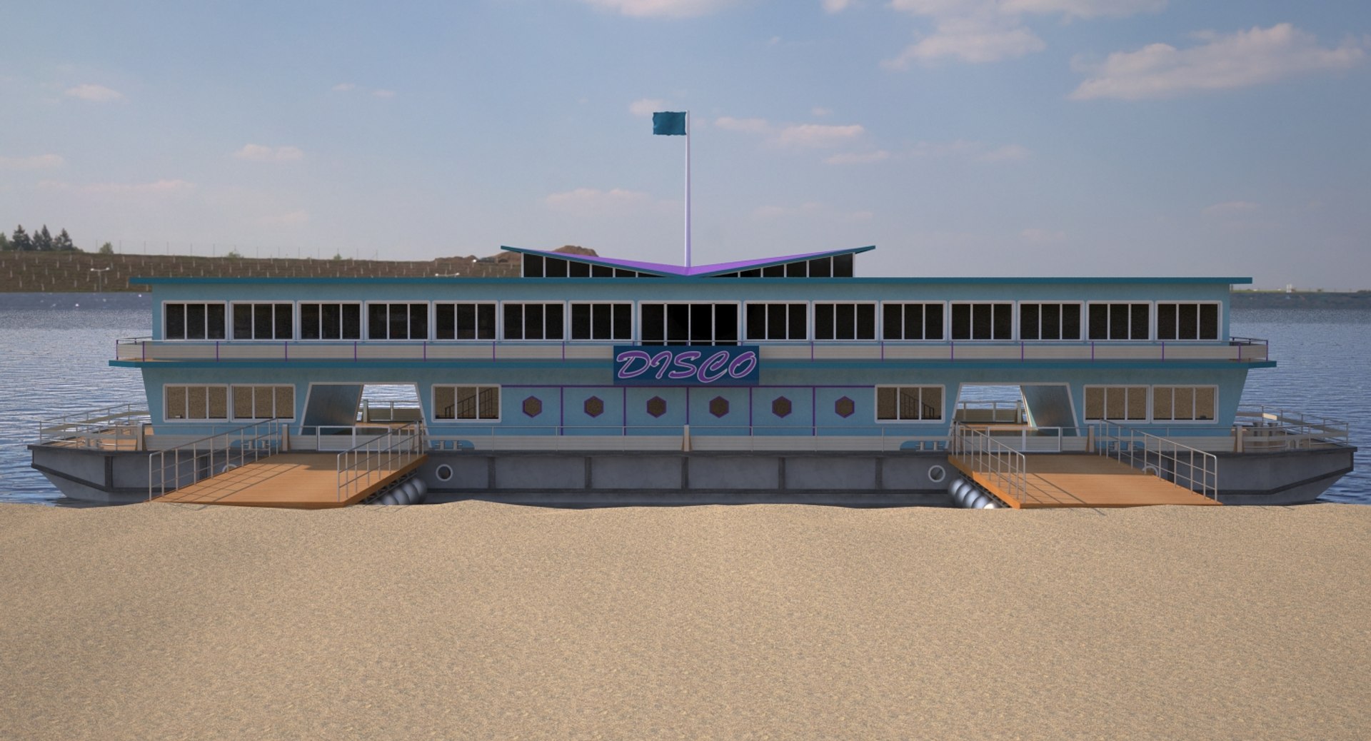 3d Model Of Landing Stage