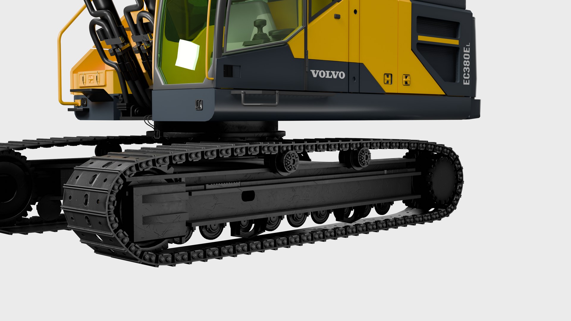 Tracked Excavator Volvo EC380 EC380El EC380E Model - TurboSquid 2392685