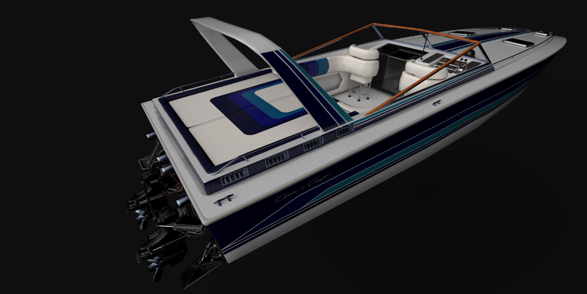 Miami Vice PowerBoat - 1985 Chris Craft Stinger 390X 3D - TurboSquid ...