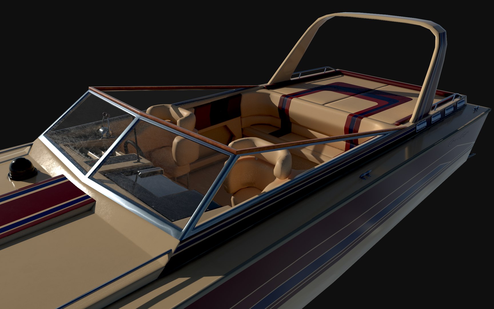 Miami Vice PowerBoat - 1985 Chris Craft Stinger 390X 3D - TurboSquid ...