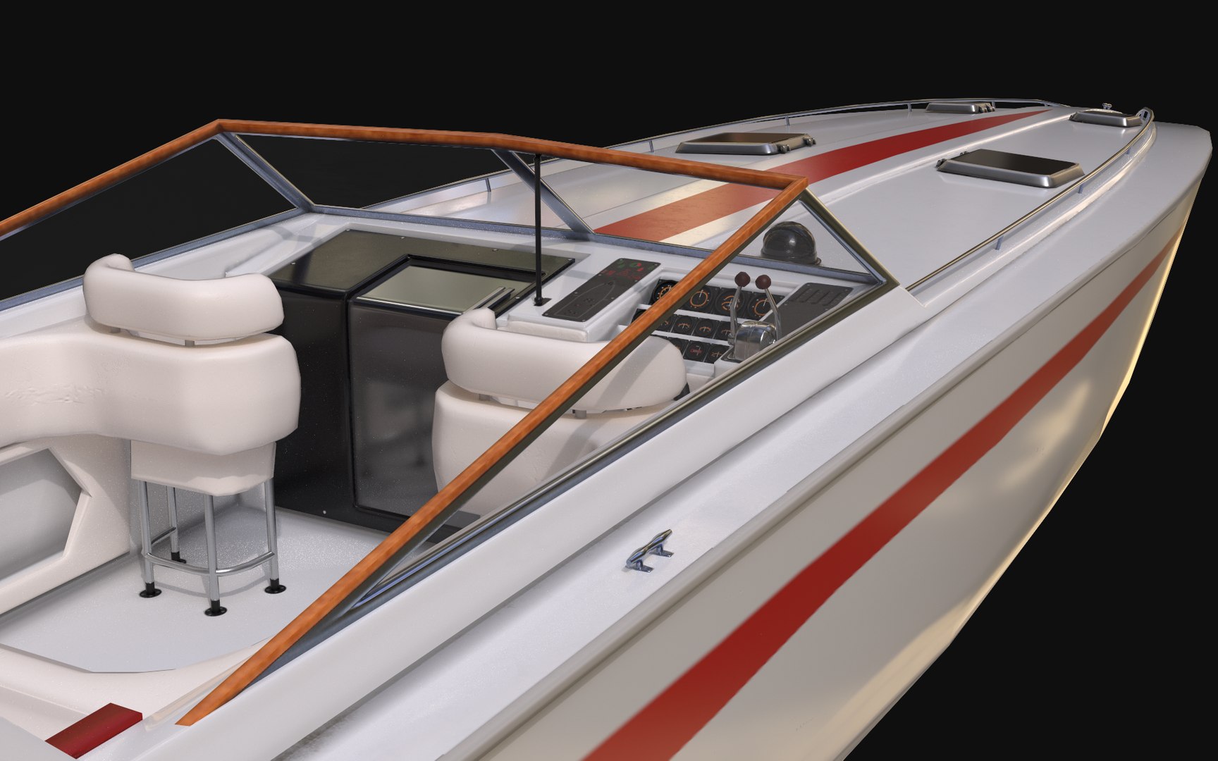 Miami Vice PowerBoat - 1985 Chris Craft Stinger 390X 3D - TurboSquid ...