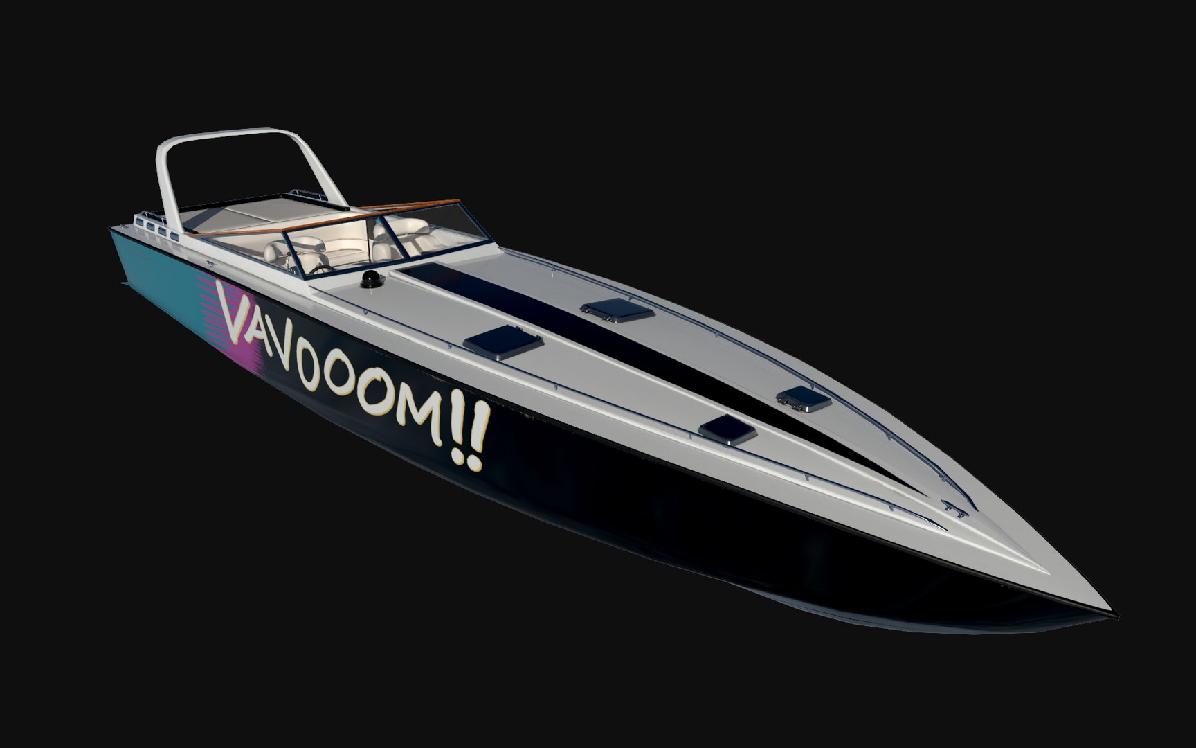 Miami Vice PowerBoat - 1985 Chris Craft Stinger 390X 3D - TurboSquid ...