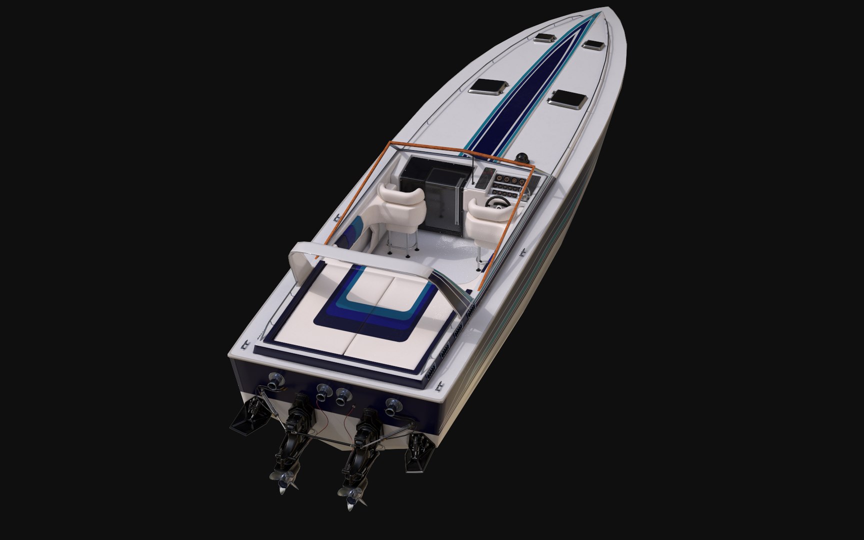 Miami Vice PowerBoat - 1985 Chris Craft Stinger 390X 3D - TurboSquid ...