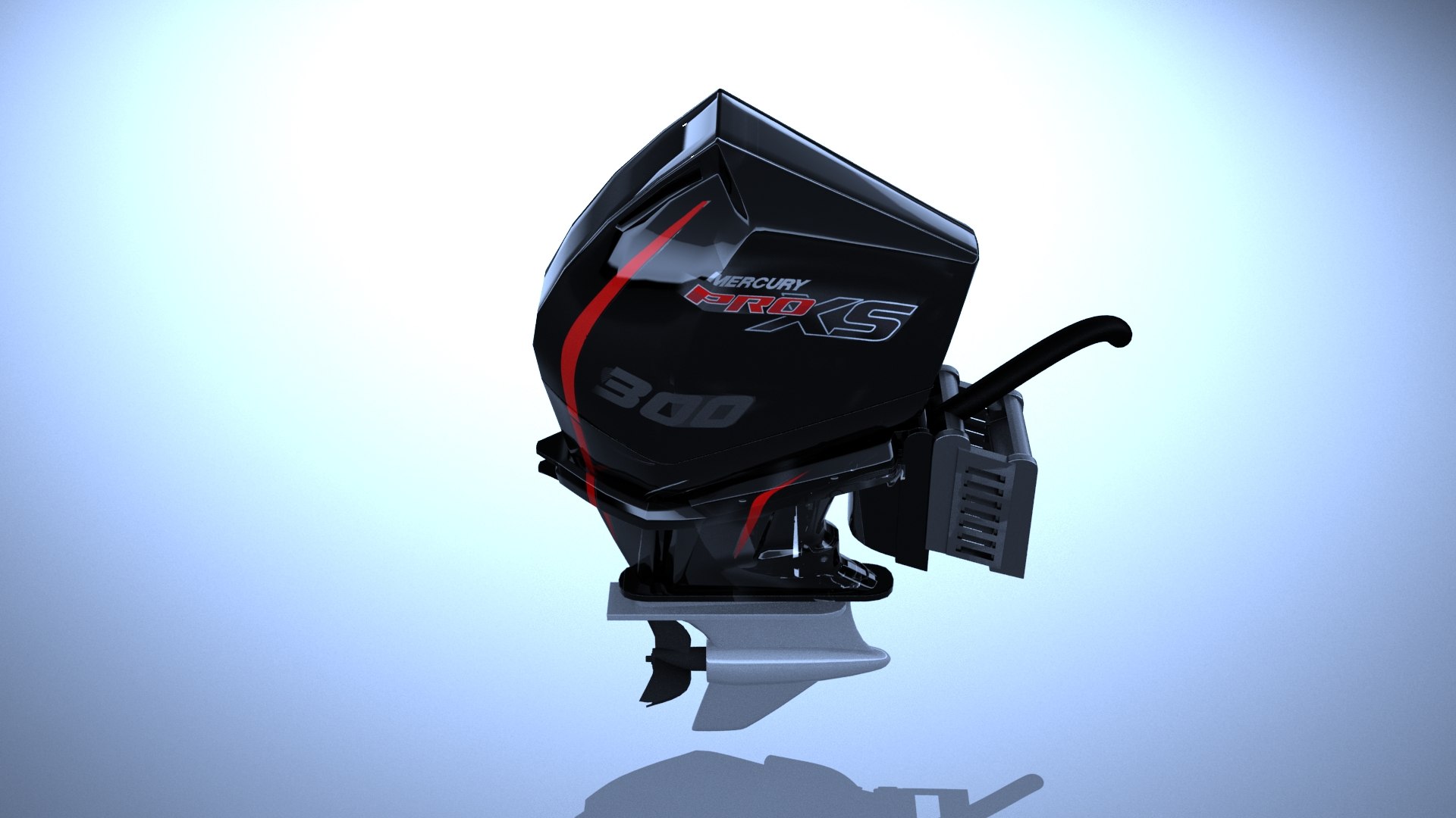 3D Mercury 300R Outboard Model - TurboSquid 2222257
