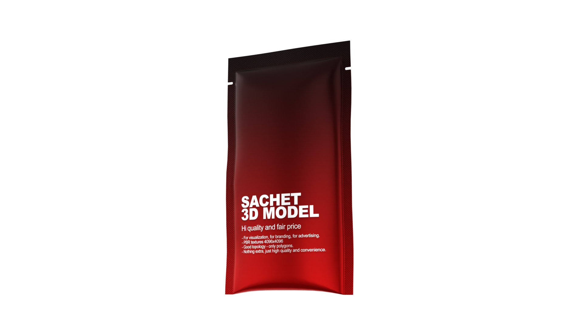 3D Powder Sachet - TurboSquid 2272613