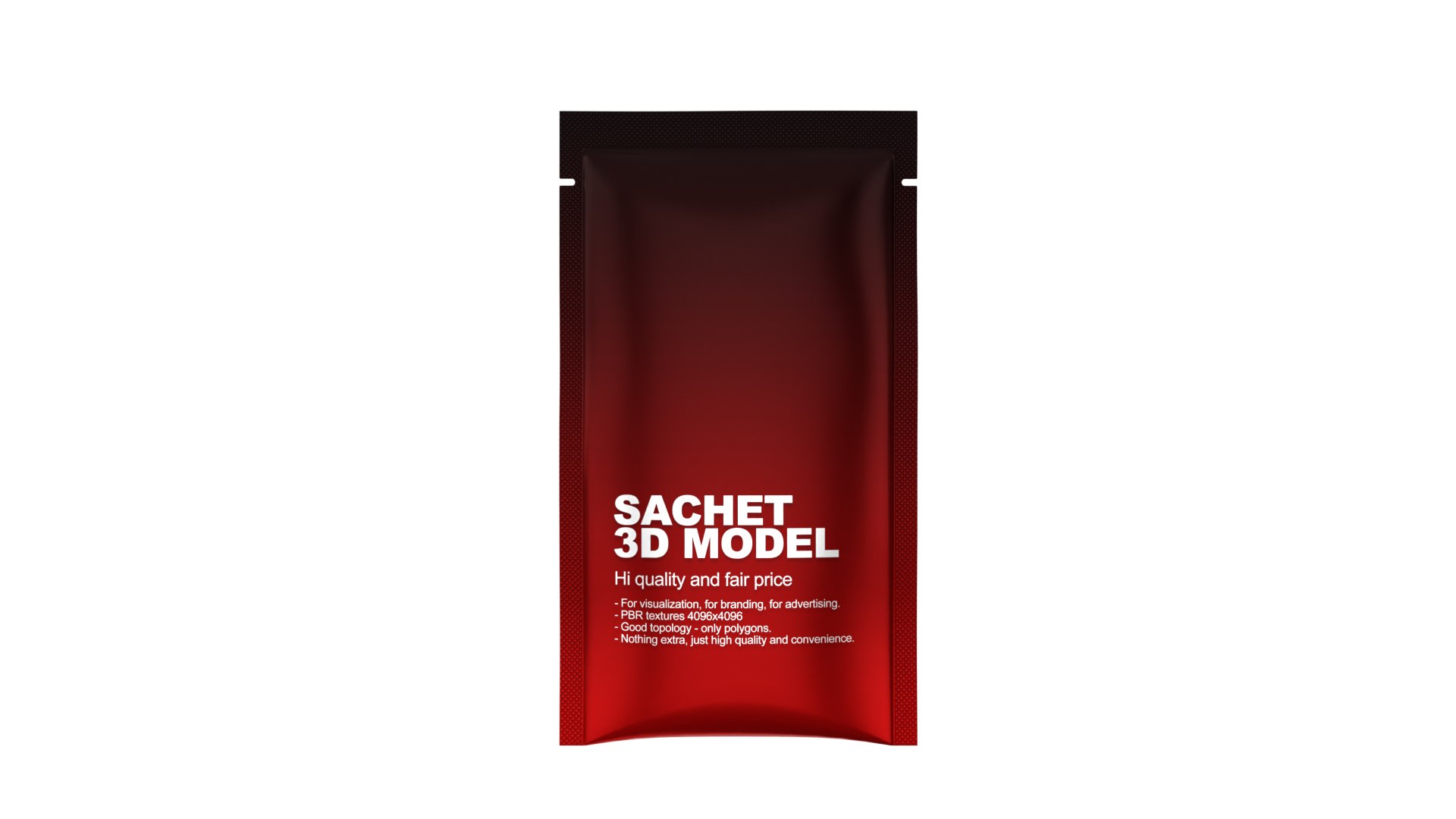 3D Powder Sachet - TurboSquid 2272613