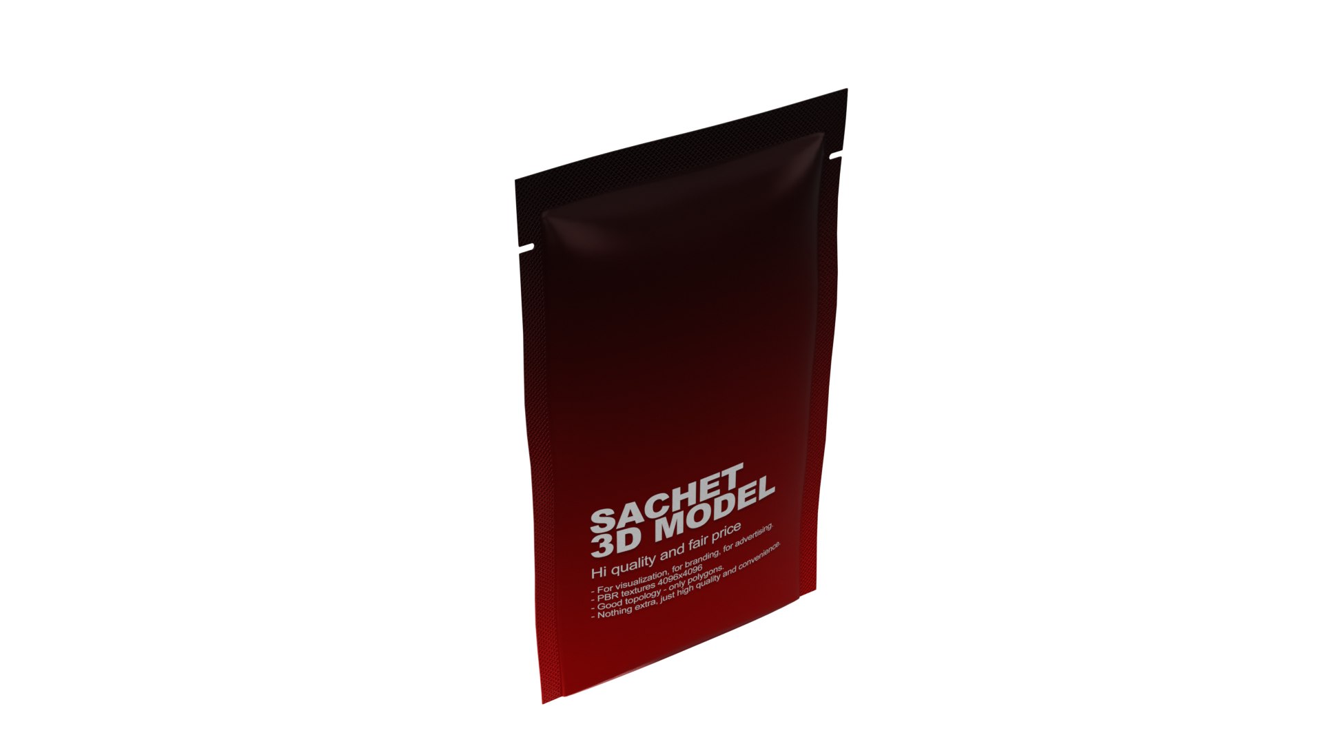 3D Powder Sachet - TurboSquid 2272613