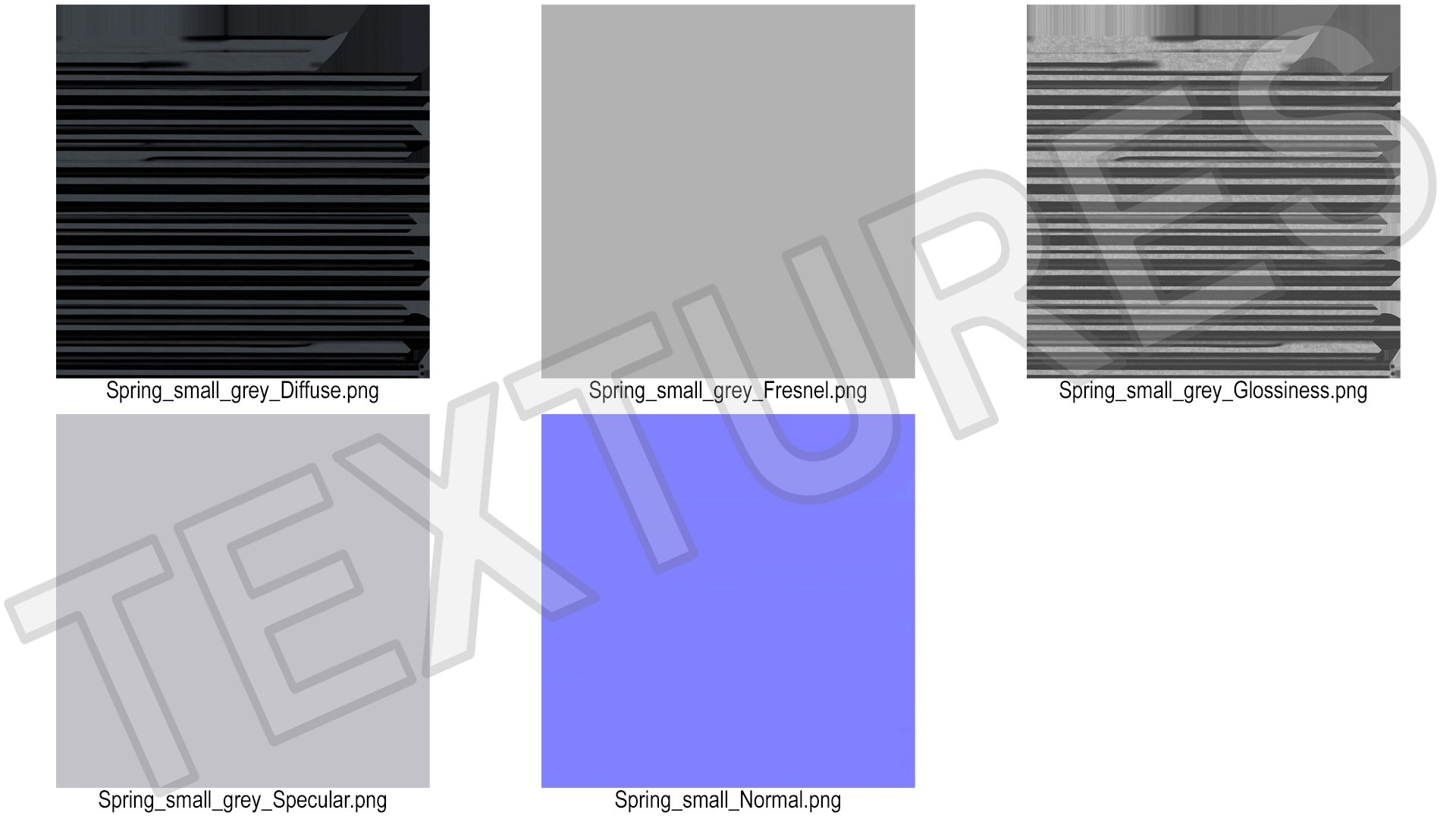 3D Thin Furniture Spring Grey - TurboSquid 2223971