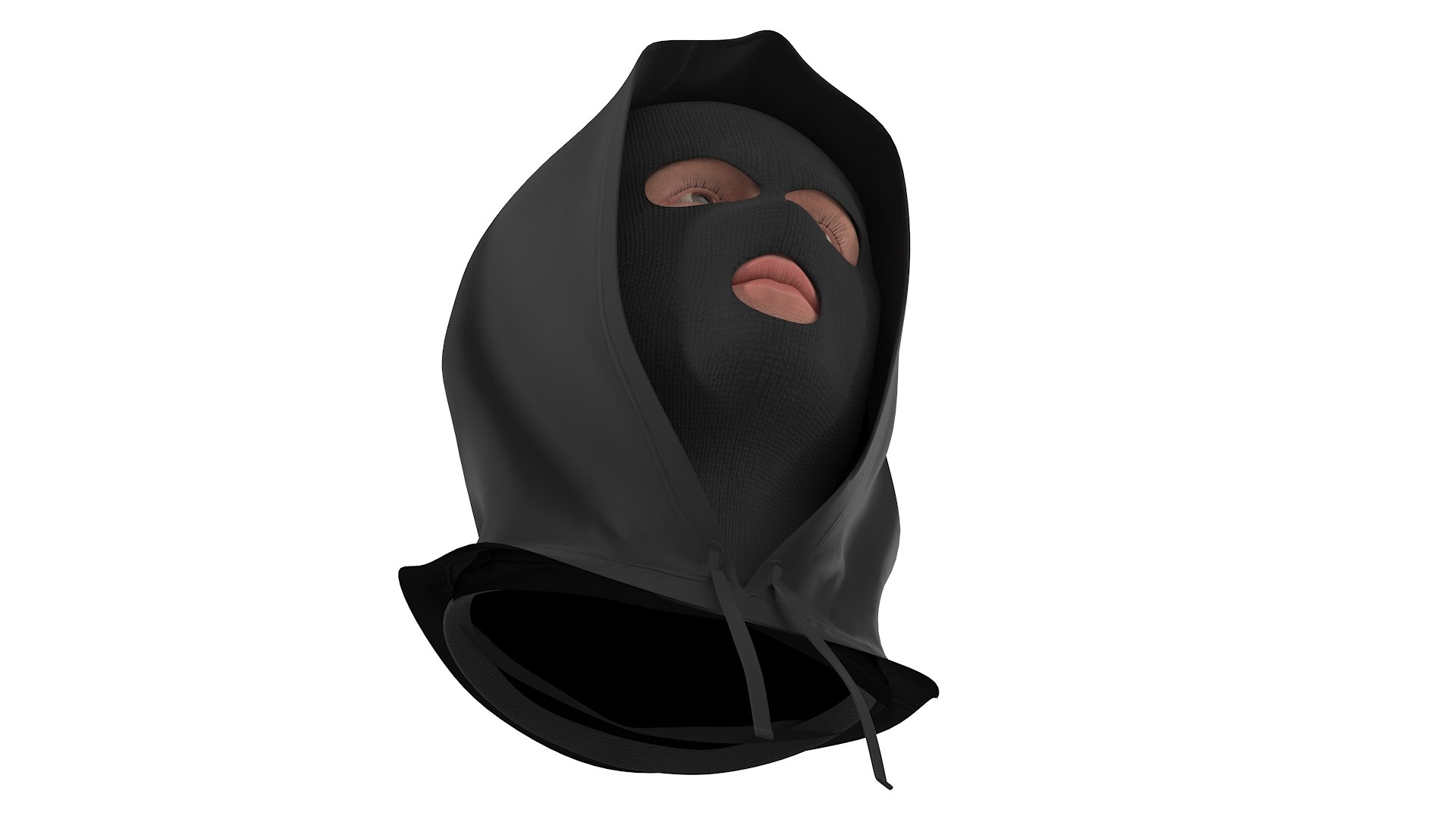 Thief Male Character Head Wearing Hood Model - TurboSquid 2328271