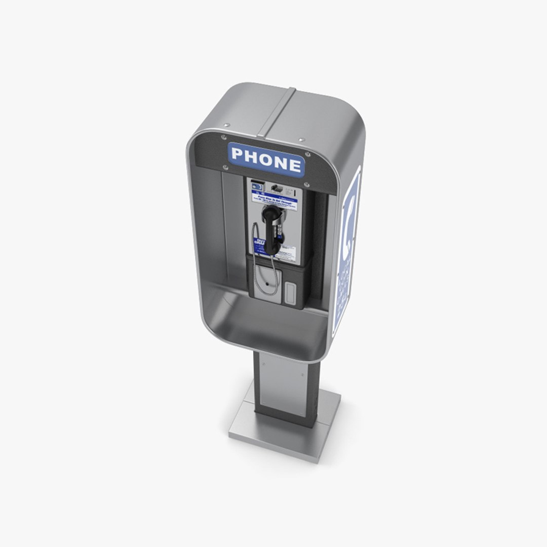 3D Pay Phone - TurboSquid 1836508