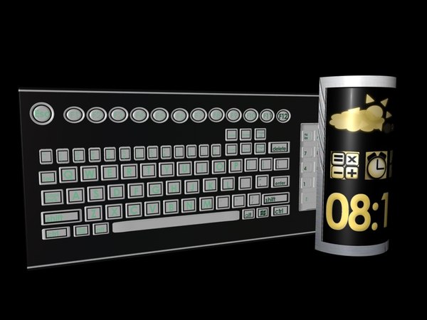3d keyboard model
