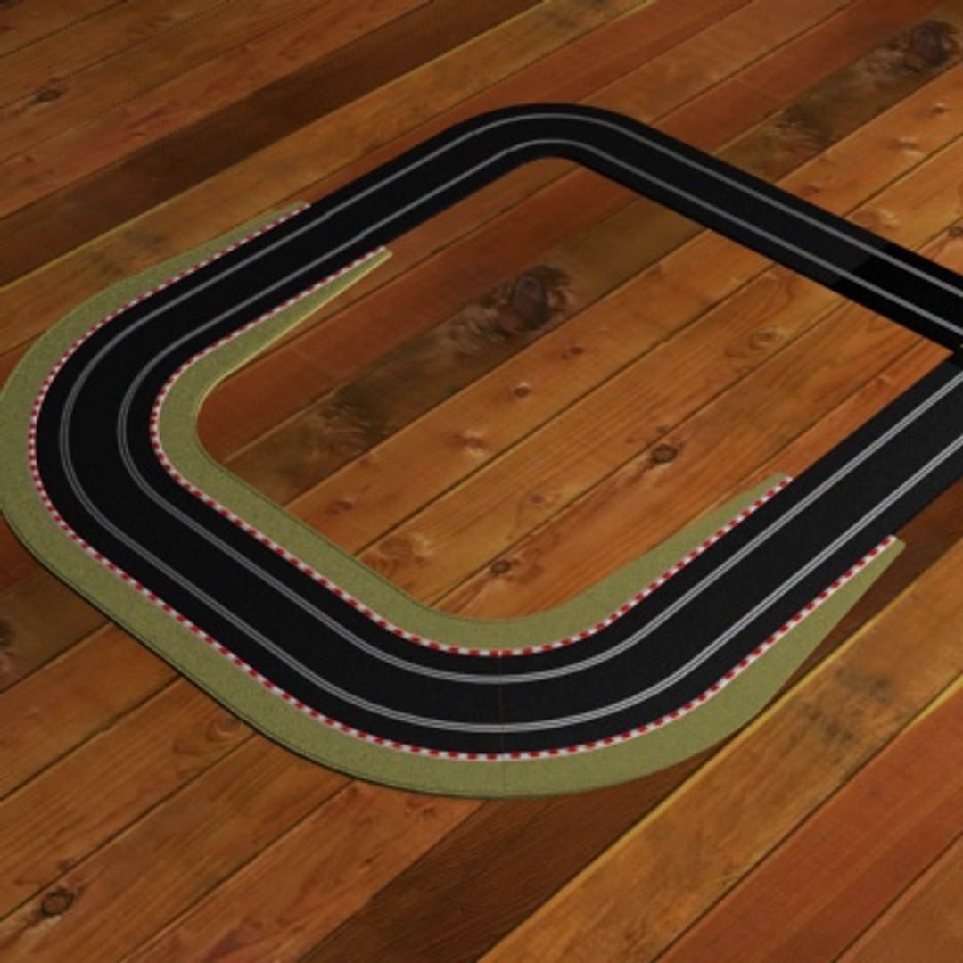 3d Model Scalextric Car Track