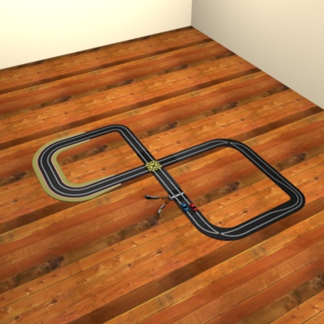 3d Model Scalextric Car Track
