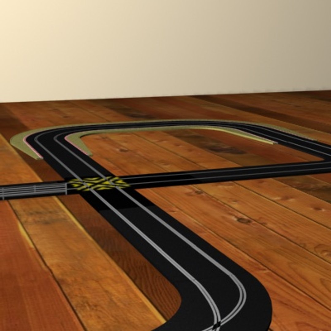 3d Model Scalextric Car Track