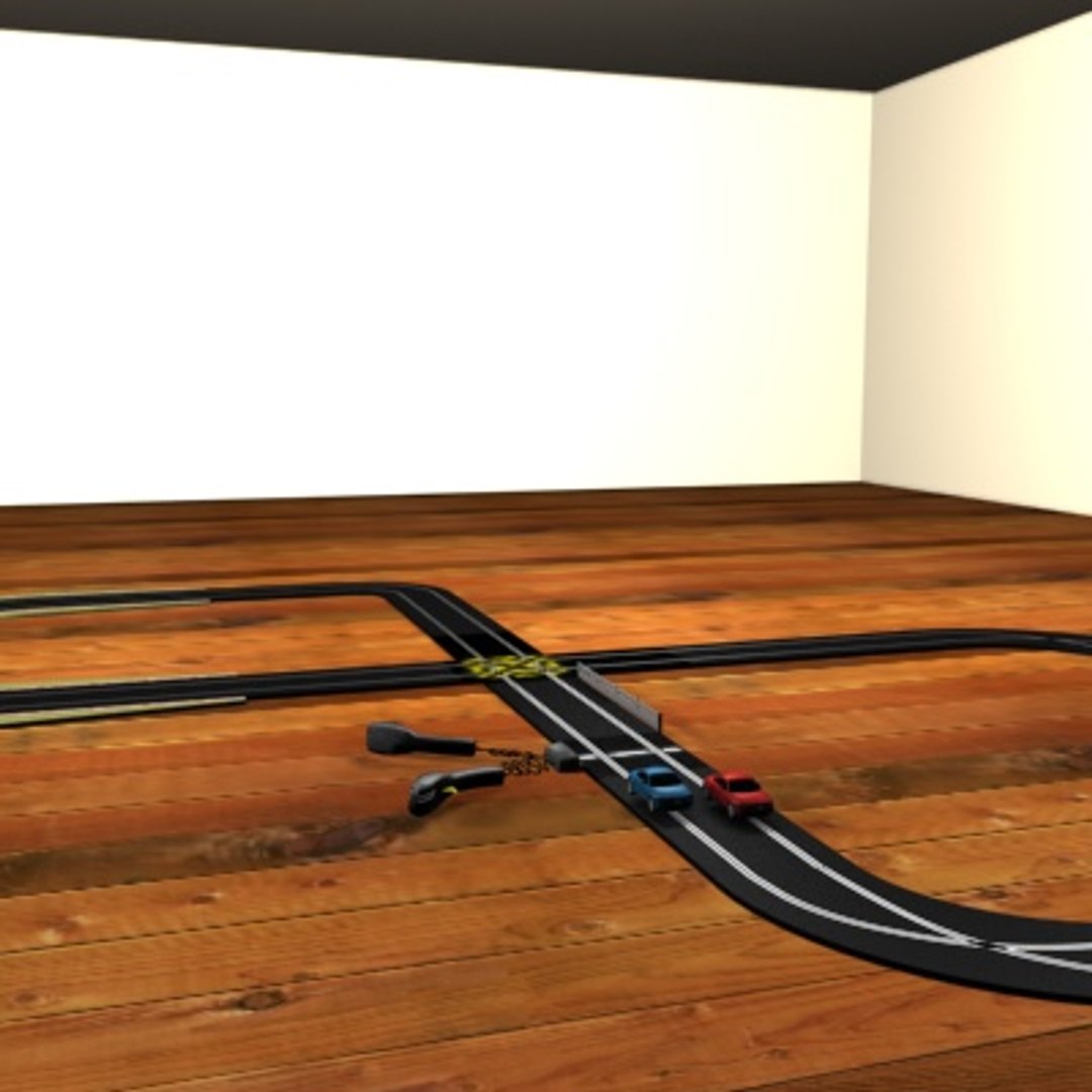 3d Model Scalextric Car Track