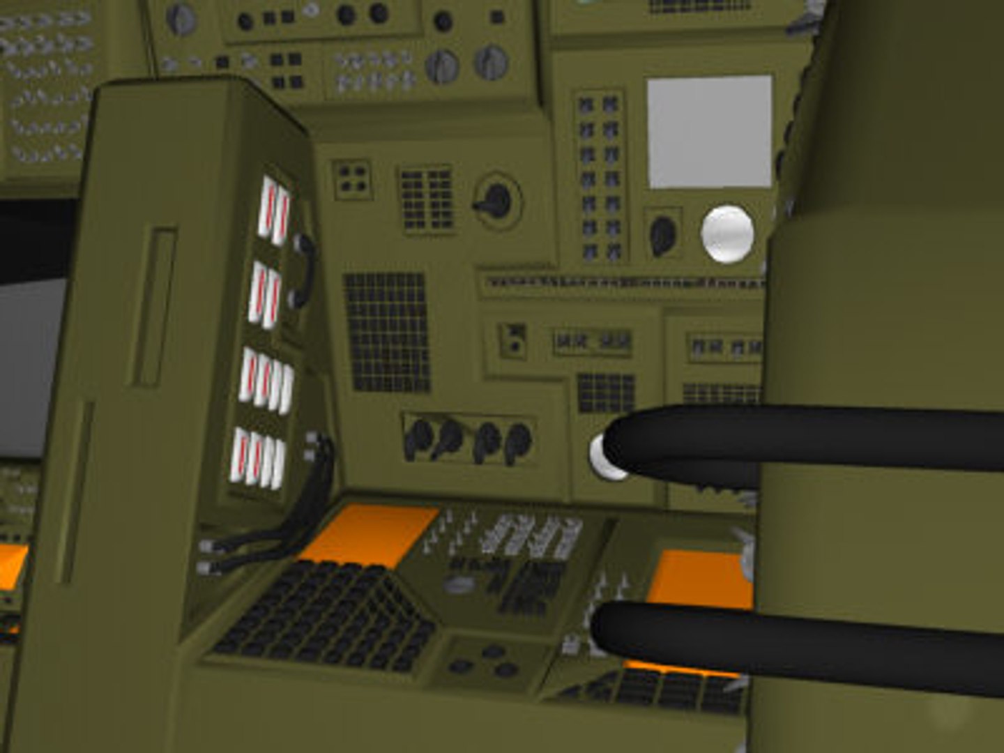 Space Shuttle Flight Deck 3d Model