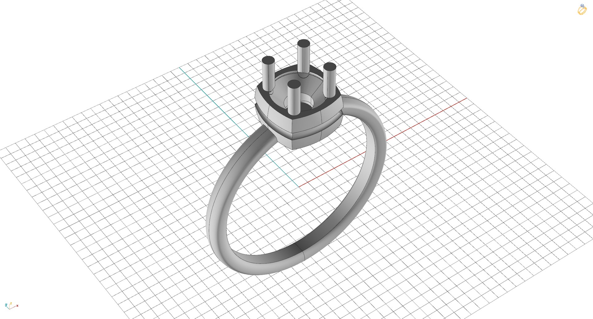 Bezel Ring 3D model - TurboSquid 1830430