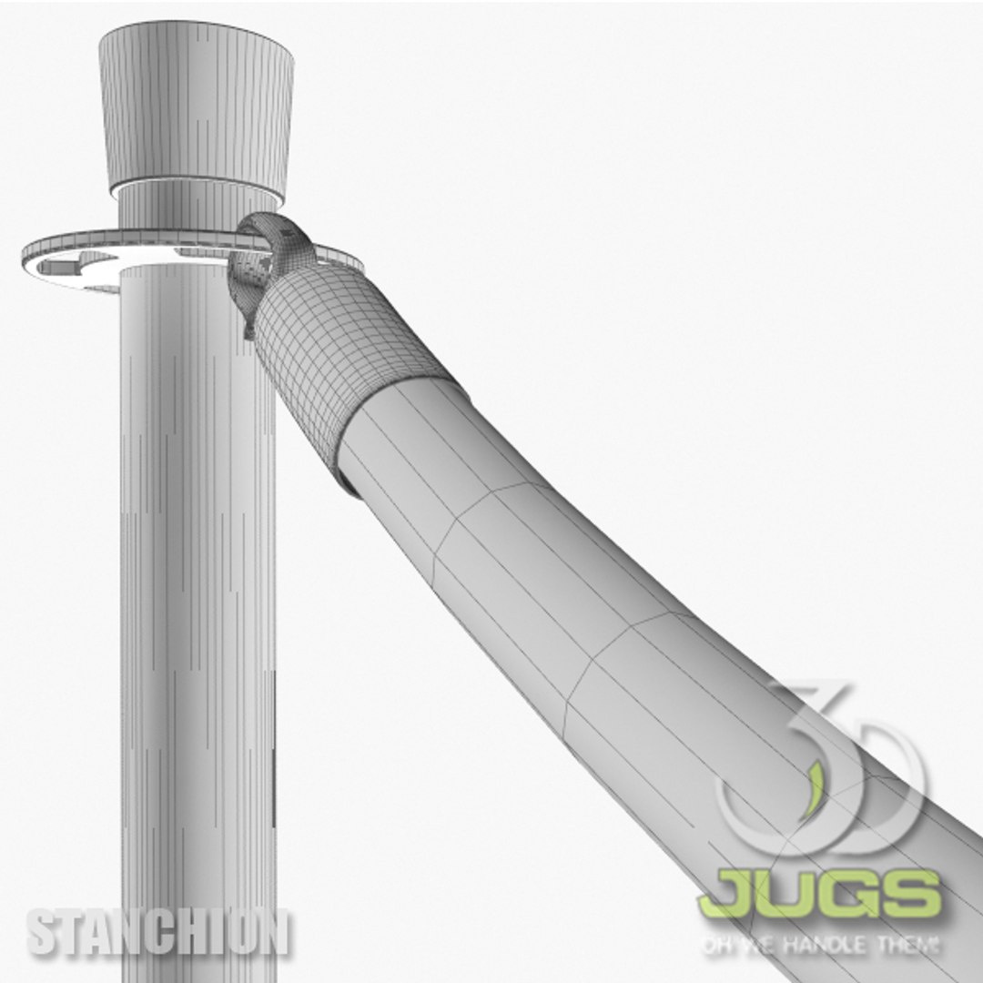 3d Rope Stanchion