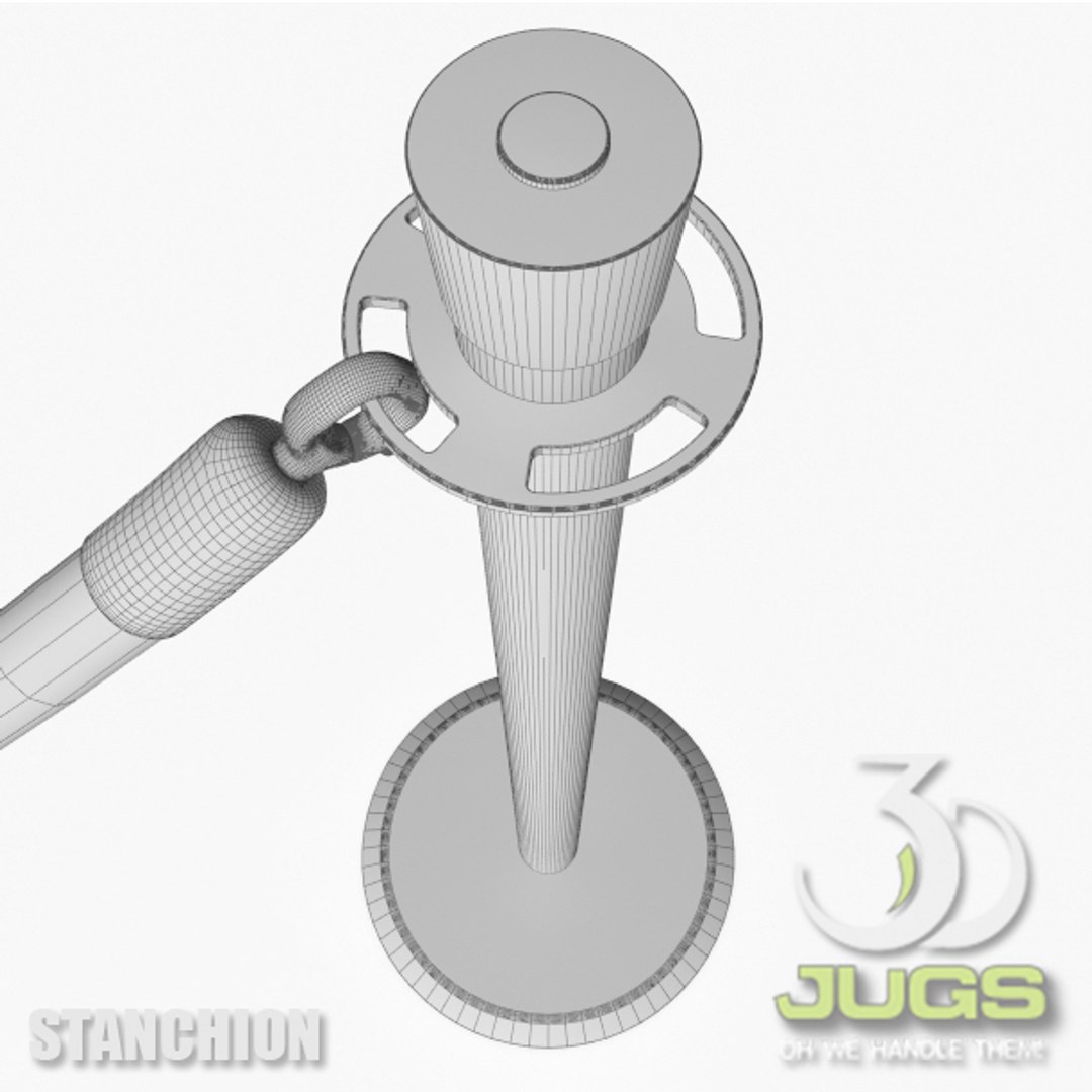 3d Rope Stanchion