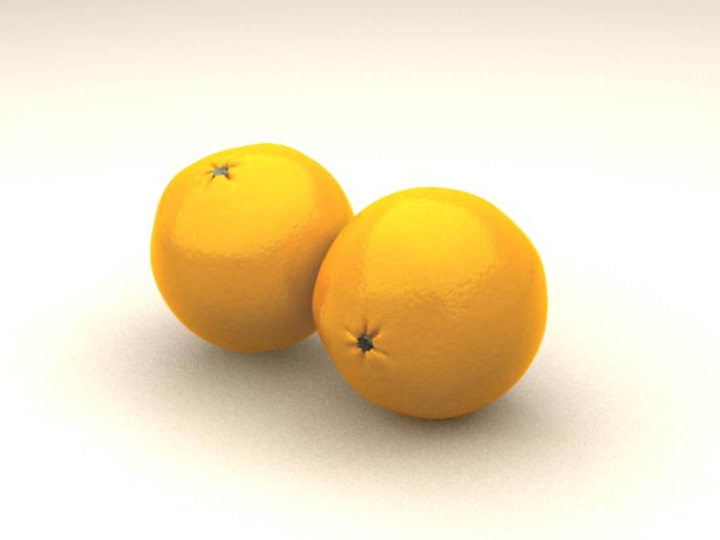 photo-realistic orange 3d model