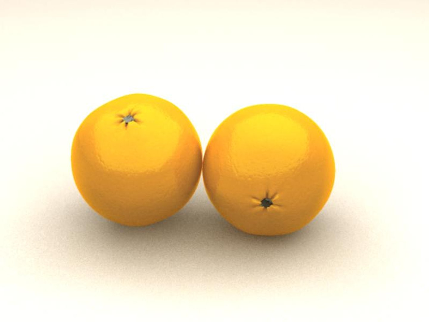 photo-realistic orange 3d model
