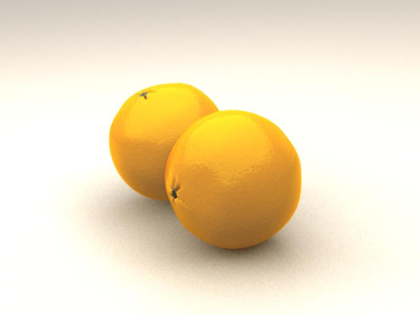 photo-realistic orange 3d model