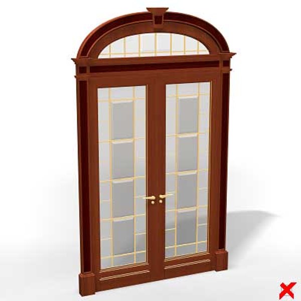 3dsmax glass door