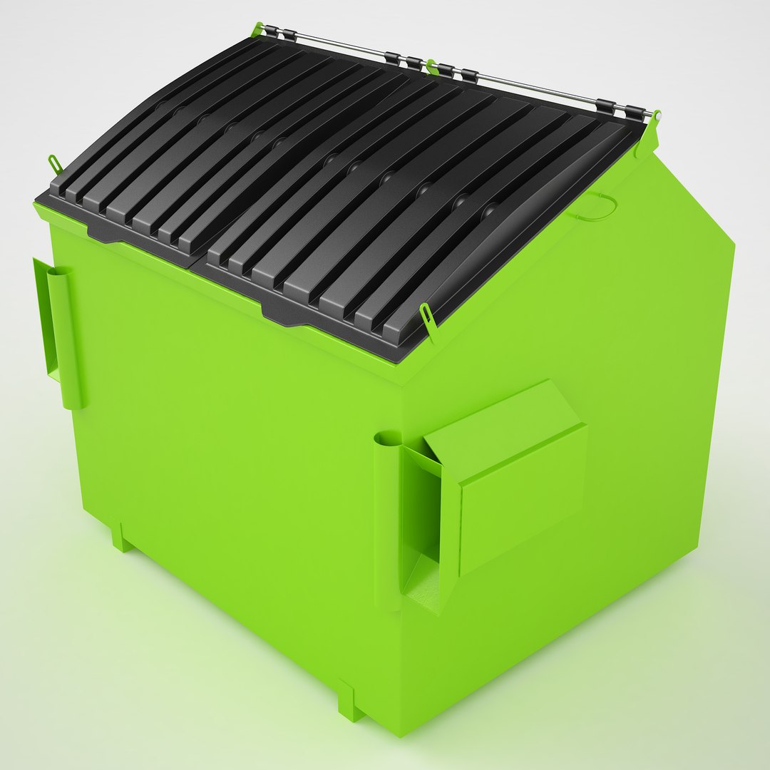 3D Garbage Steel Container 02 - TurboSquid 2379089