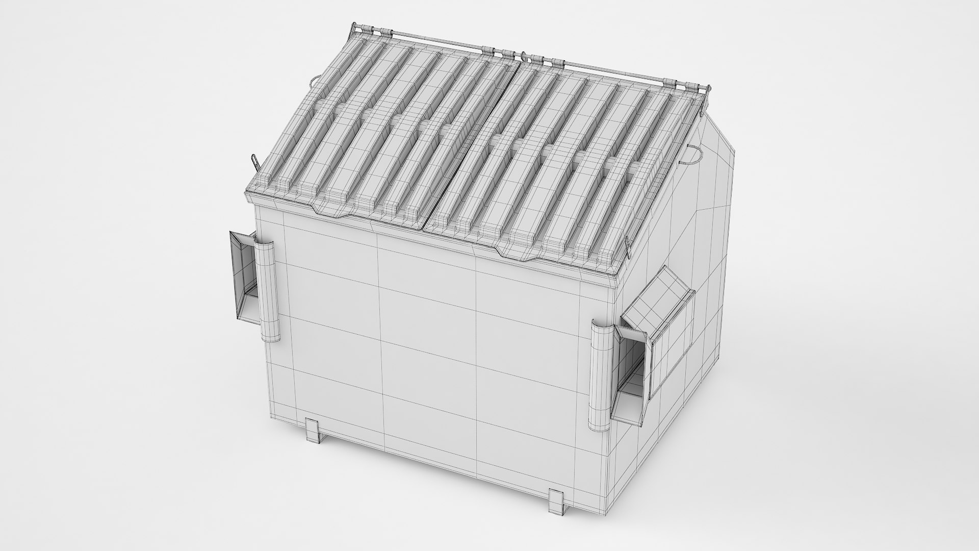 3D Garbage Steel Container 02 - TurboSquid 2379089