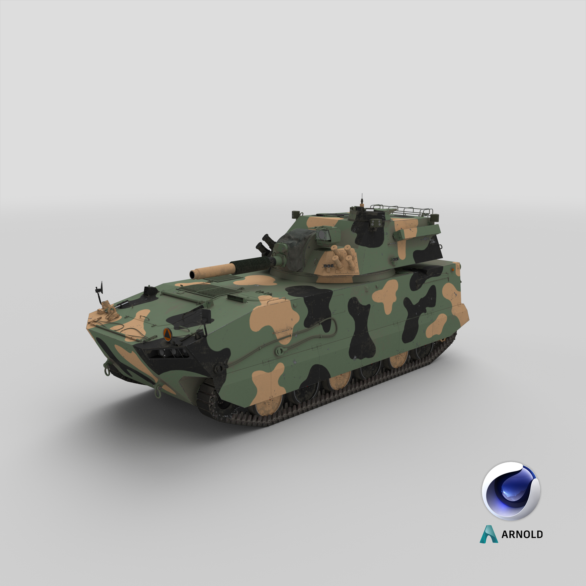 3D M120G Rak Self-Propelled Mortar model - TurboSquid 1808850