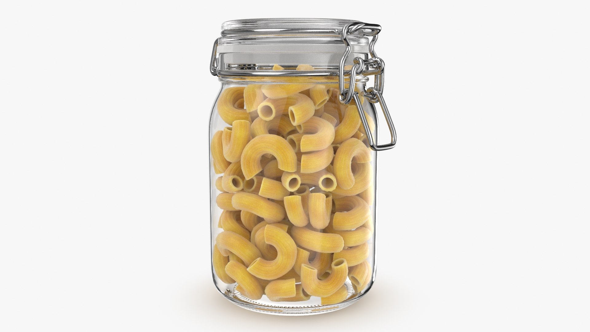 3D Elbow Macaroni Jar Model - TurboSquid 2218631