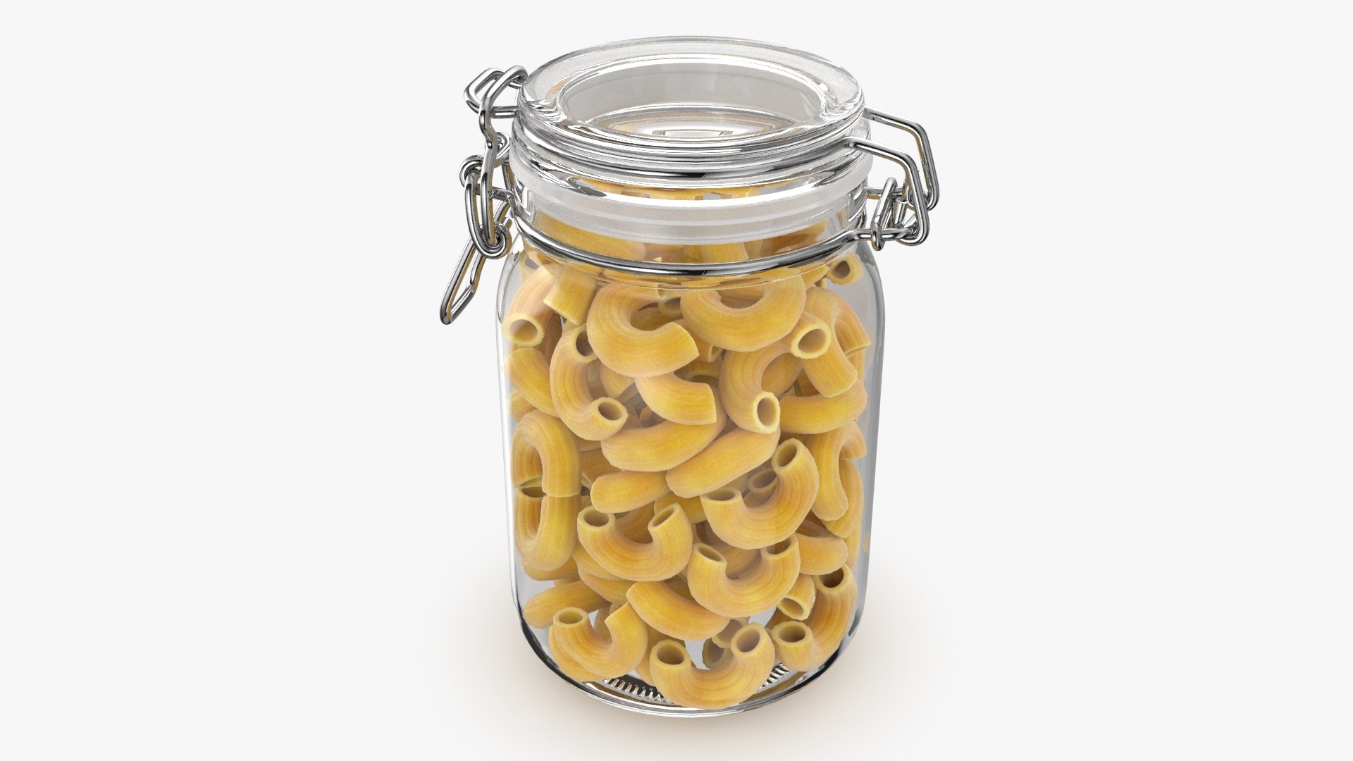 3D Elbow Macaroni Jar Model - TurboSquid 2218631
