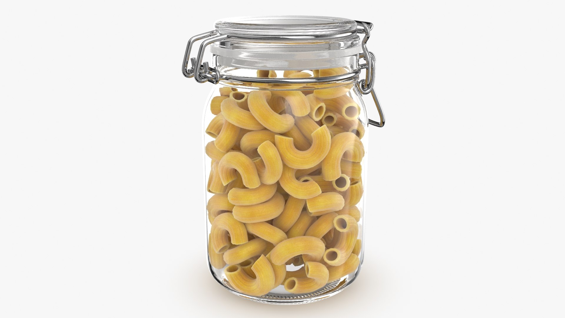 3D Elbow Macaroni Jar Model - TurboSquid 2218631