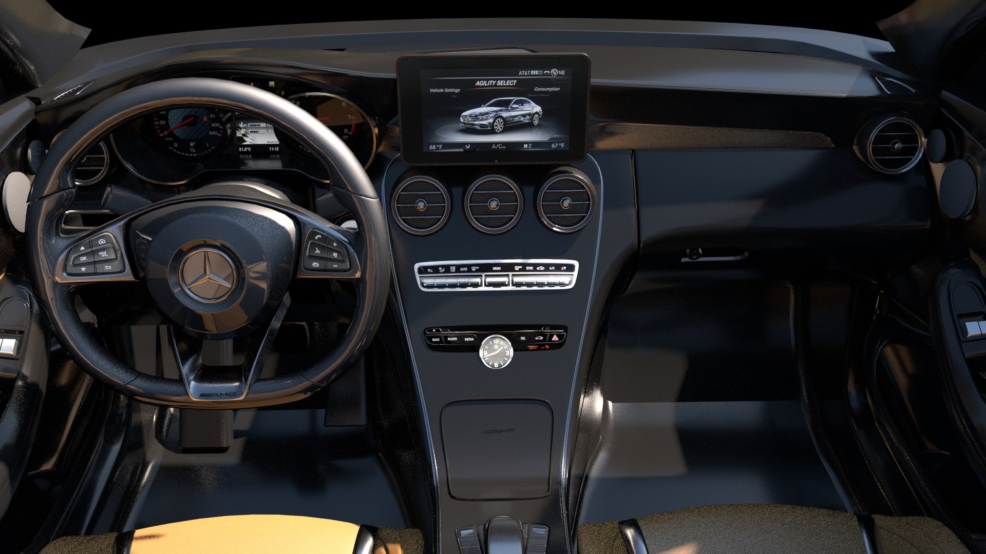 Ultimate Highly Detailed Sedan Interior Bundle-unreal-vray-redshift 3D ...