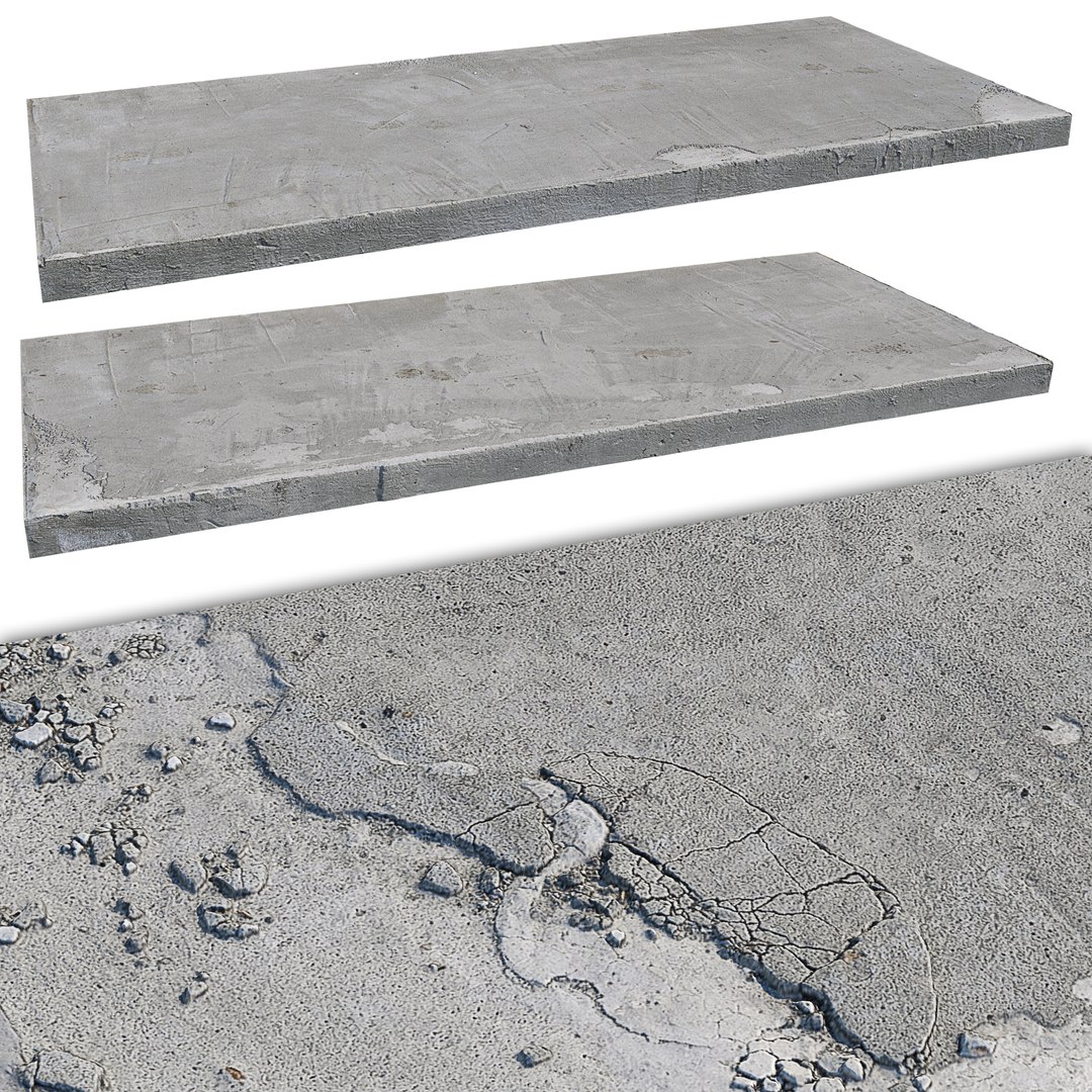 3D Ultra Realistic Concrete Slab - TurboSquid 1758482