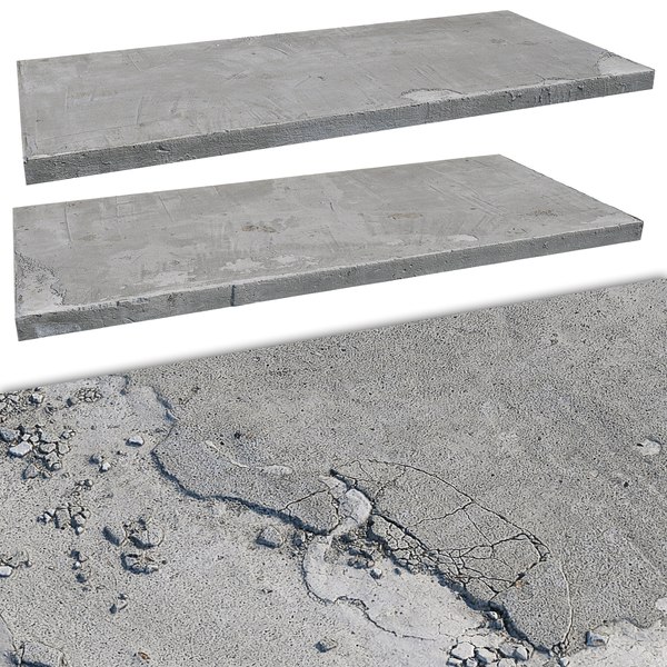 Concrete slab - pbr model - TurboSquid 1609037