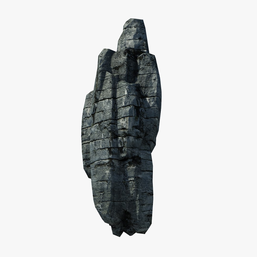 rocky cliff 3d model