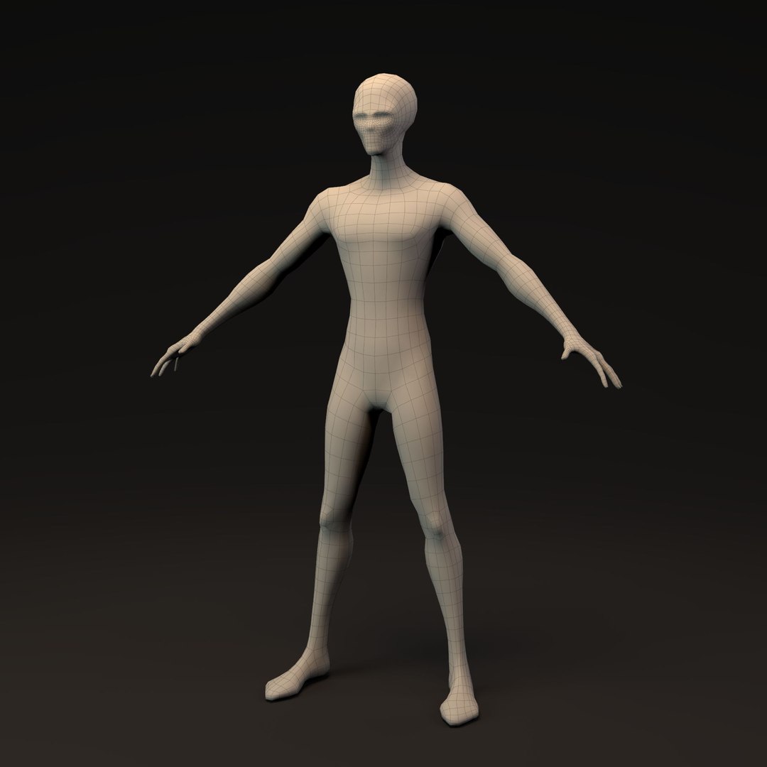 Free Alien Male Lores Basemesh 3D Model - TurboSquid 2279112