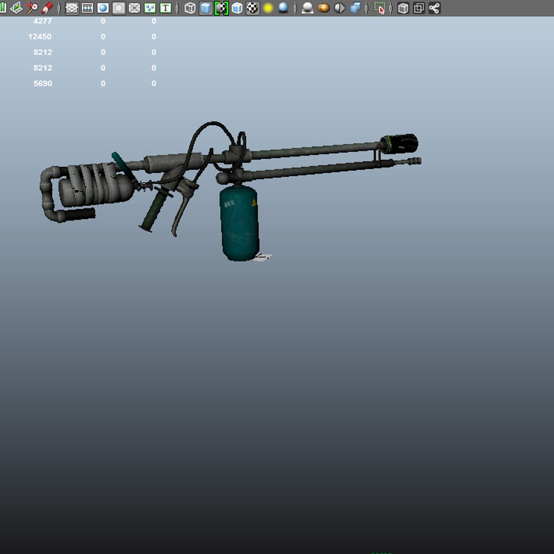 Flamethrower 3D Model - TurboSquid 1416987