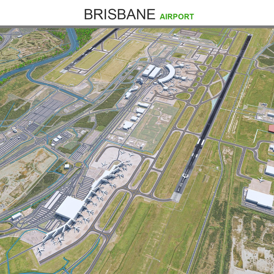 Brisbane Airport 3D - TurboSquid 2005118