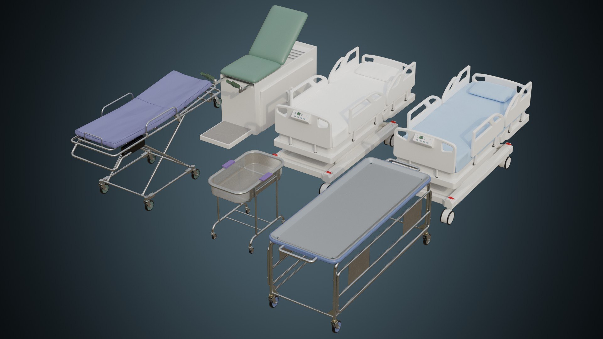 3D Hospital Props Collection 4A - TurboSquid 2122297