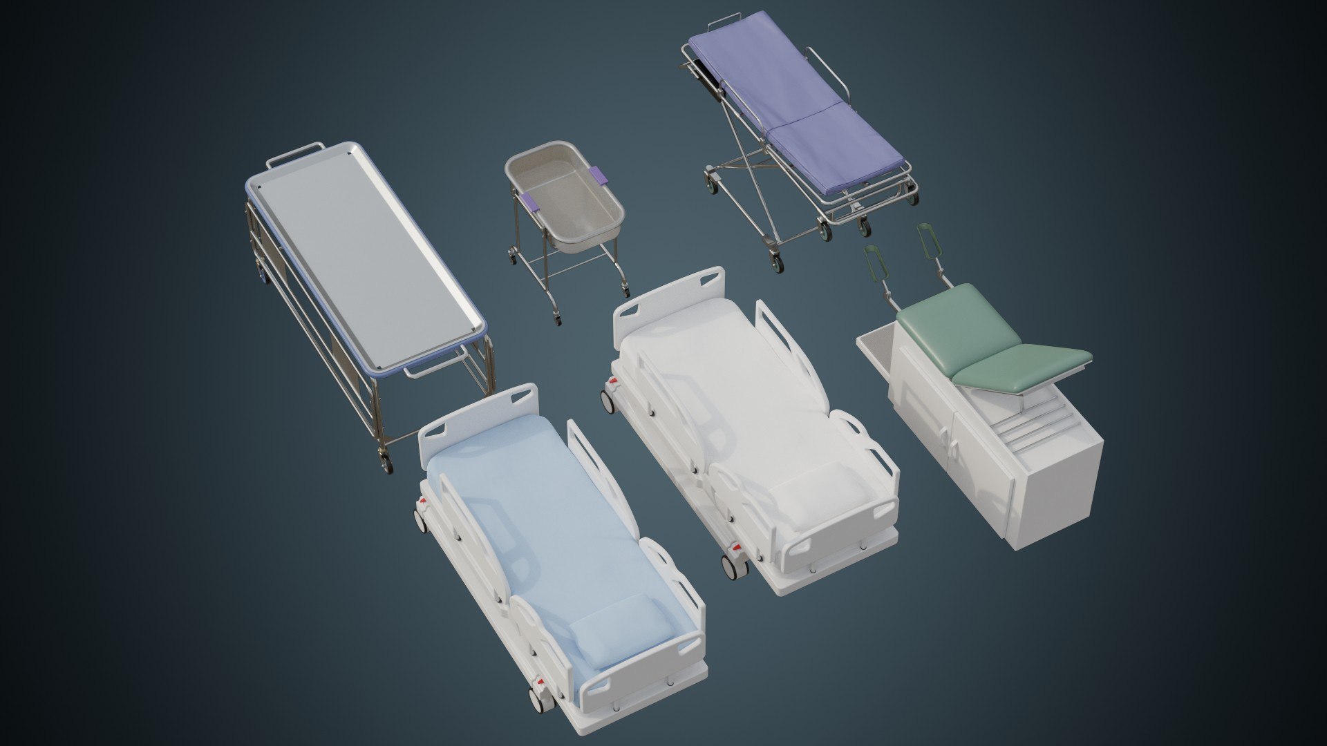 3D Hospital Props Collection 4A - TurboSquid 2122297