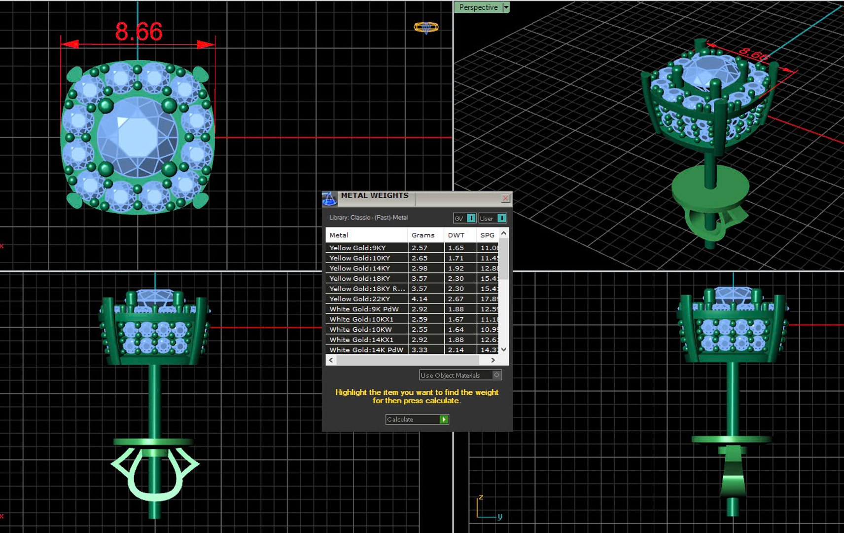 3D Earring 203 Model - TurboSquid 2335387