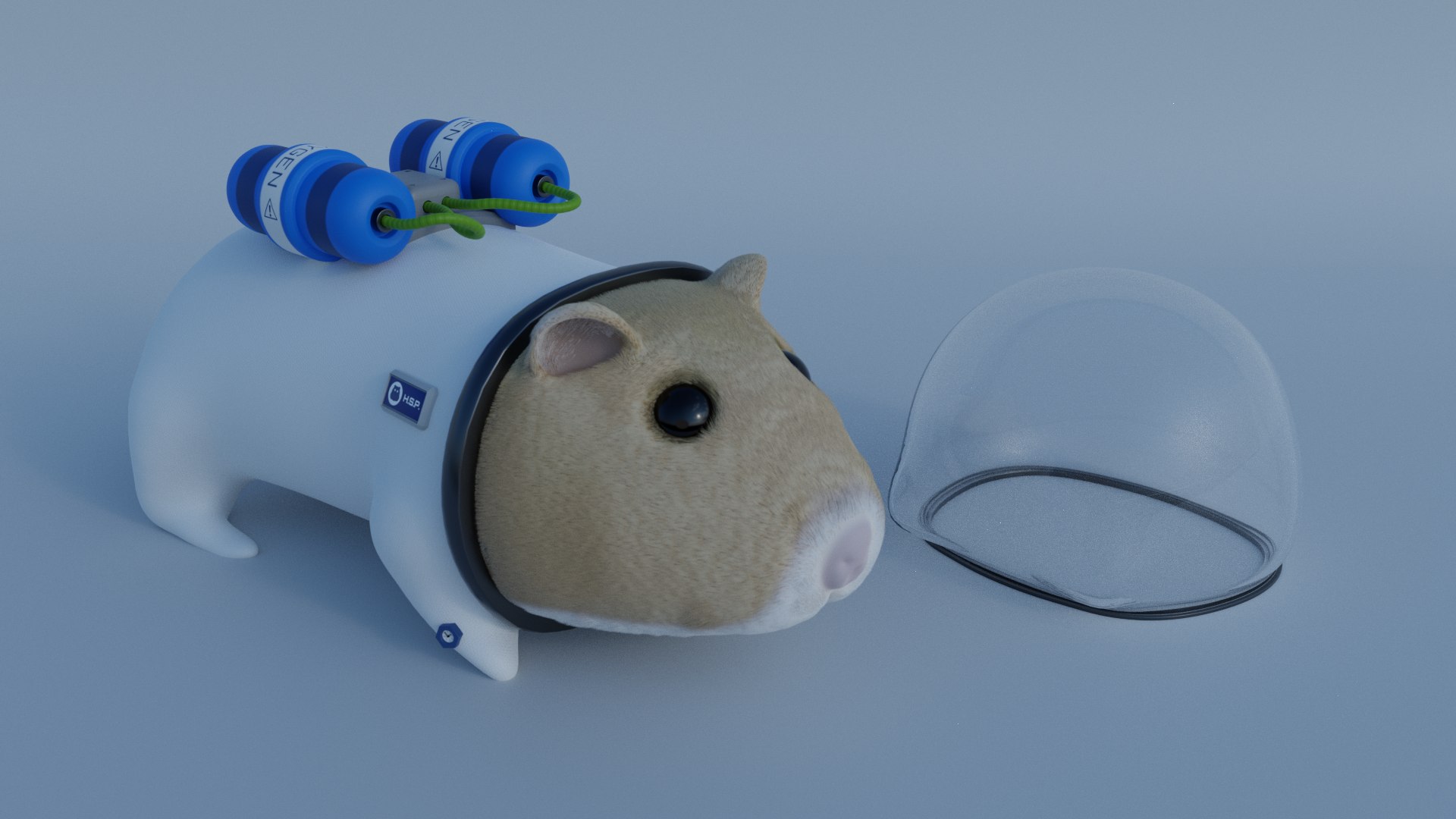 Free Cartoon Space Humster Astronaut 3D Model - TurboSquid 1300631