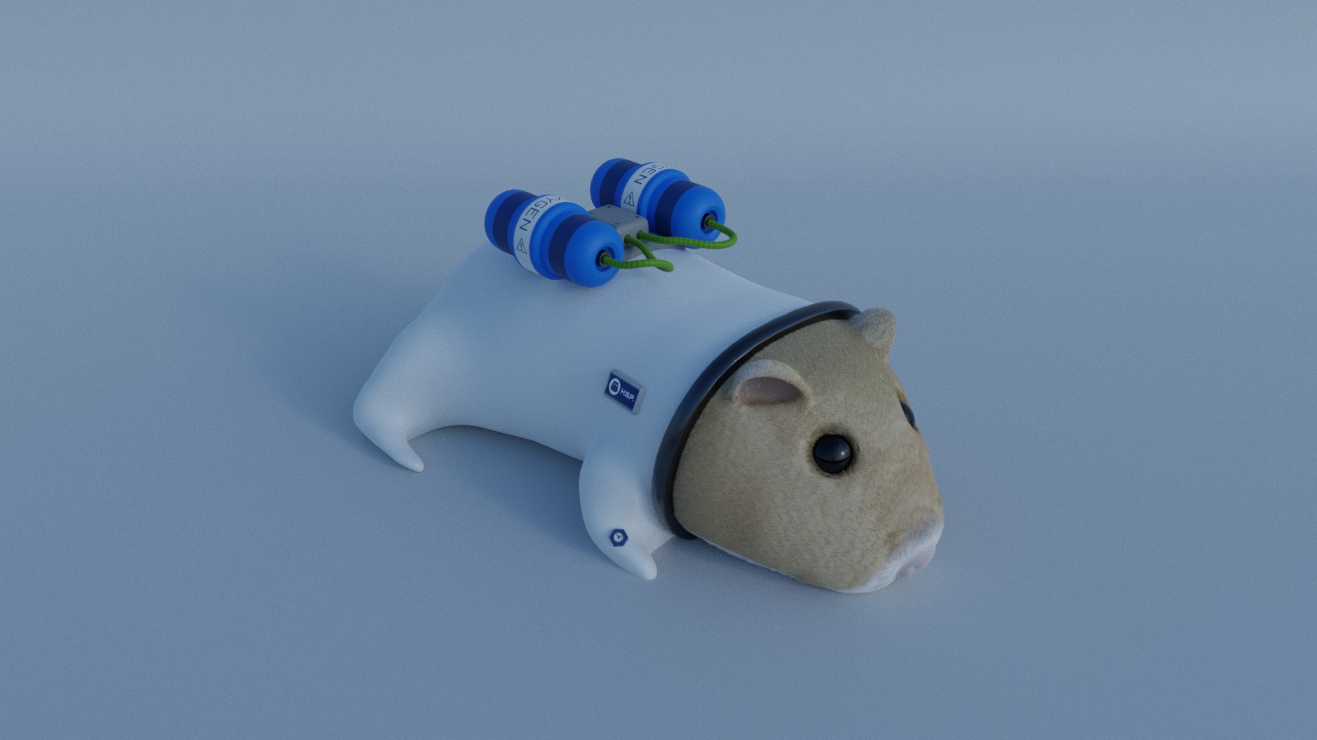 Free Cartoon Space Humster Astronaut 3D Model - TurboSquid 1300631