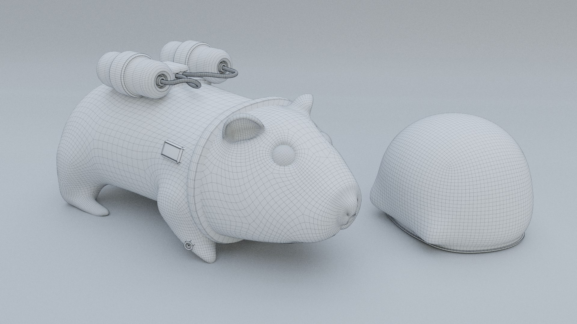 Free Cartoon Space Humster Astronaut 3D Model - TurboSquid 1300631