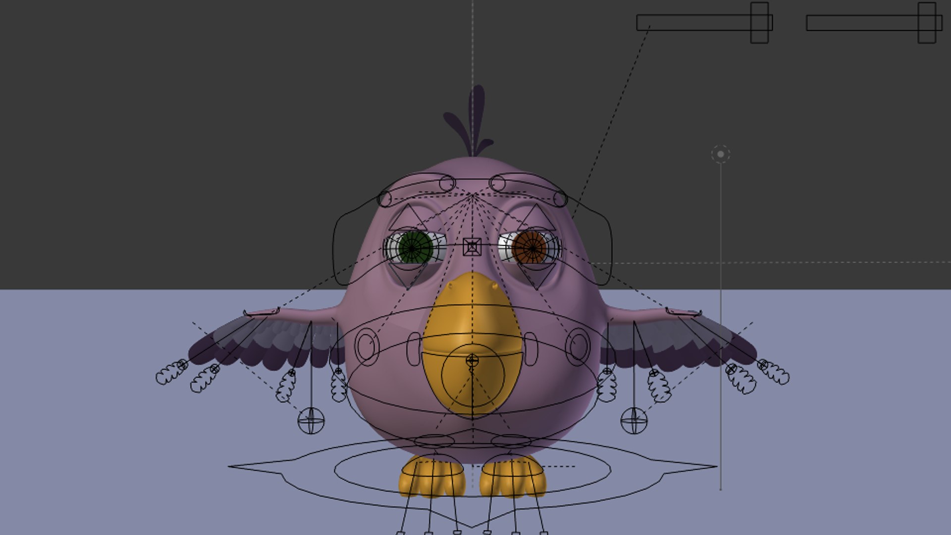 3d Cartoon Bird Character Birdy