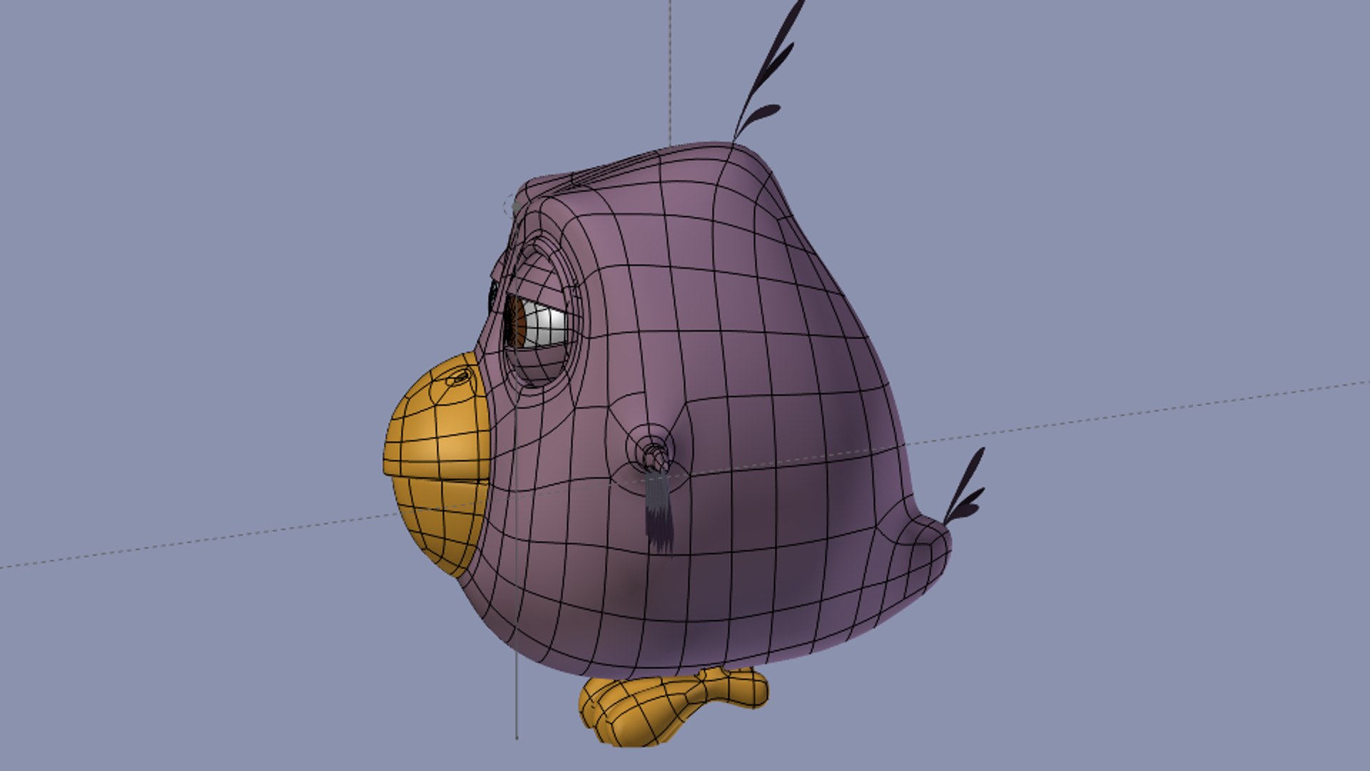 3d Cartoon Bird Character Birdy