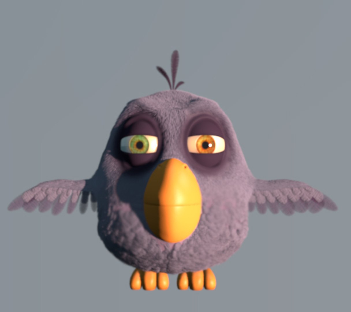 3d Cartoon Bird Character Birdy