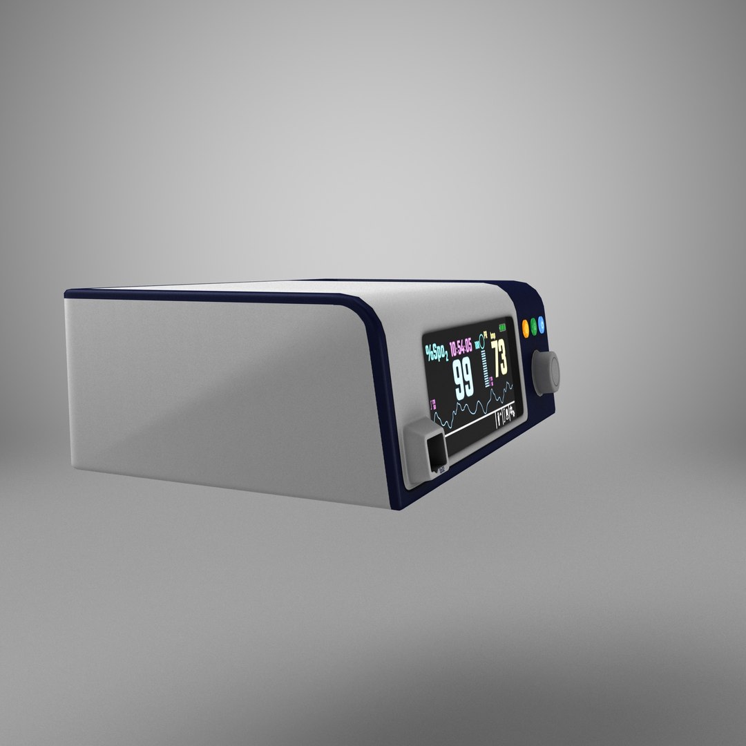 3D Model Nellcor Bedside Pulse Oximeter - TurboSquid 1691650